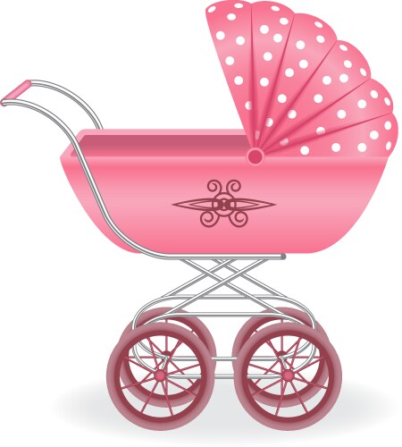 Pram - baby carriage Royalty Free Vector Image