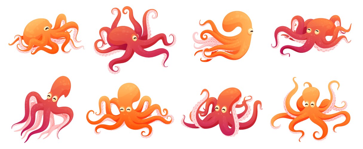 Octopus Cartoon Vector Images (over 18,000)