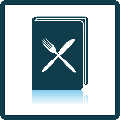 Menu book icon Royalty Free Vector Image - VectorStock
