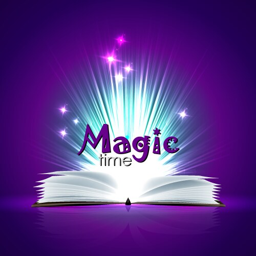 Magic book Royalty Free Vector Image - VectorStock