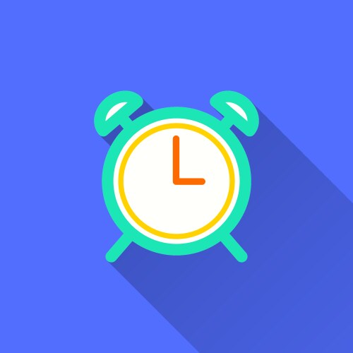 Alarm clock wake up time icon Royalty Free Vector Image
