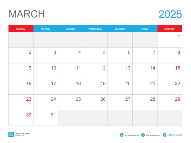 March 2025 Vector Images (over 2,700)