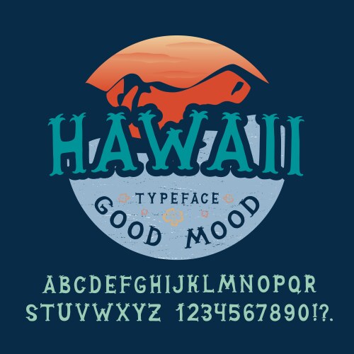 Aloha Font Hawaiian Vector Images (over 110)