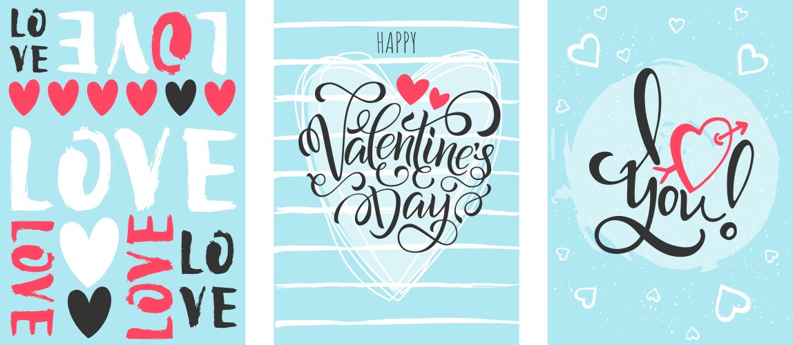 Valentines day clip art collection Royalty Free Vector Image