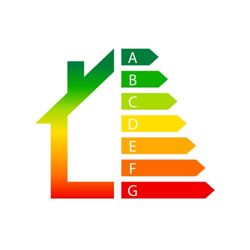 Energy efficiency logo Royalty Free Vector Image