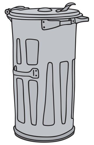Dustbin drawing Vector Images & Graphics for Commercial Use | VectorStock