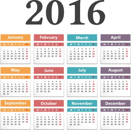 2025 calendar Royalty Free Vector Image - VectorStock