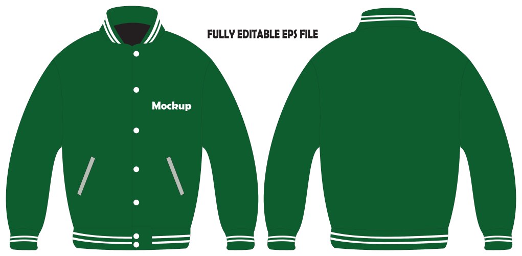 Baseball Jacket Template Vector Images (over 450)