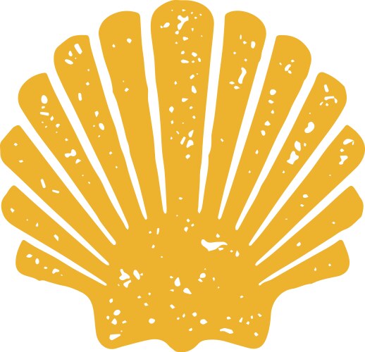 Cute bright pink cartoon seashell icon colorful Vector Image