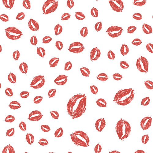 Seamless lips background Royalty Free Vector Image
