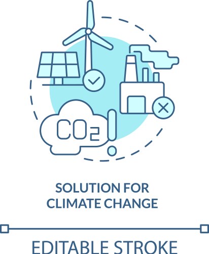 Hand drawn lettering slogan about climate change Vector Image