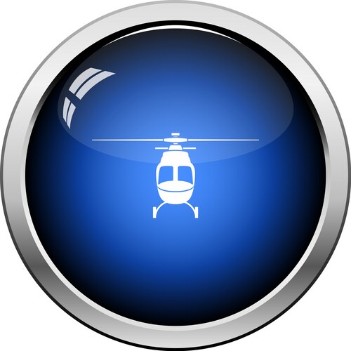 Helicopter icon front view Royalty Free Vector Image