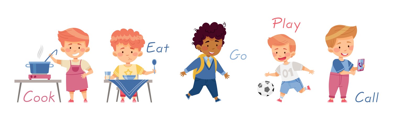 Action Verbs Vector Images (over 470)