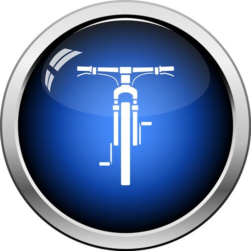 Bike icon front view Royalty Free Vector Image