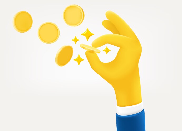 Hand holding tax form isolated on white background