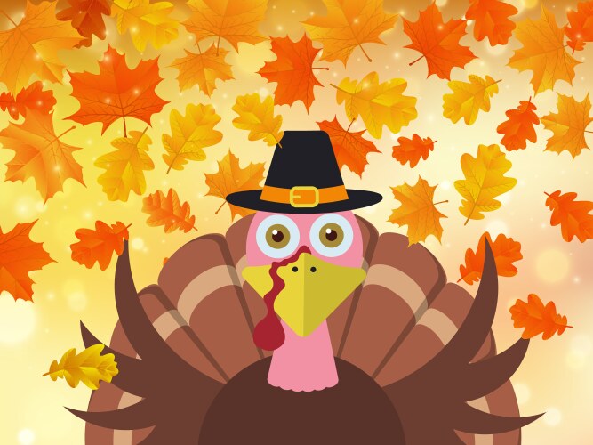 Cartoon with winter background Royalty Free Vector Image