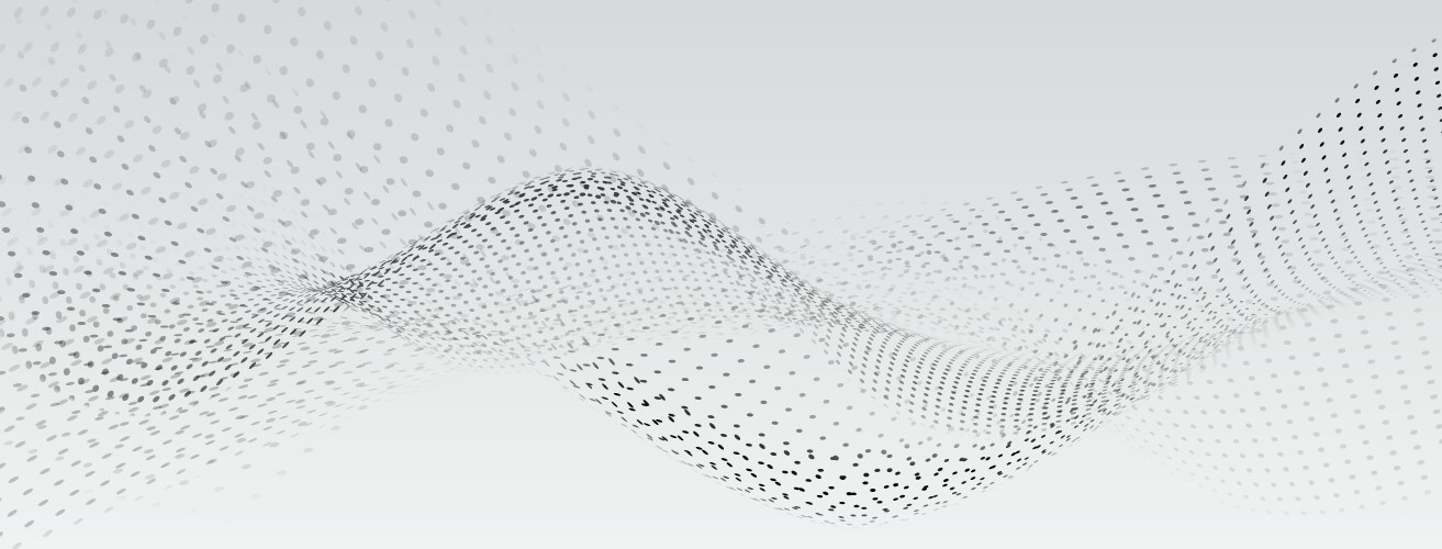 Dotted abstract pattern black dots on white Vector Image