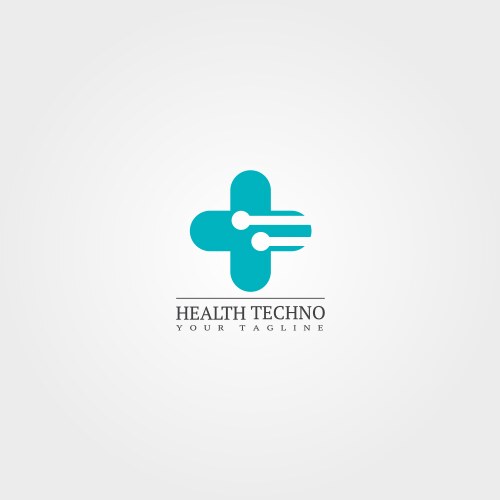 Medical technology icon logo Royalty Free Vector Image