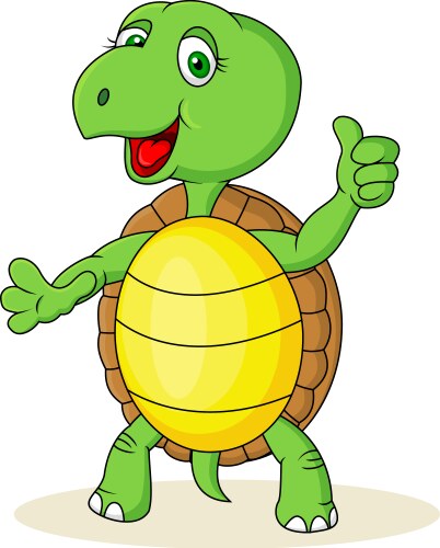 Cartoon turtle Royalty Free Vector Image - VectorStock