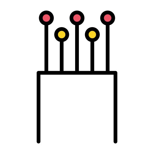 Optical cable icon technology information wire Vector Image