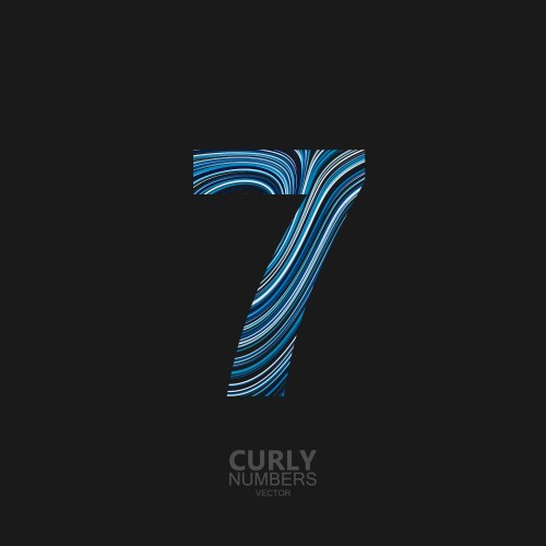 Number 7 Vector Images (over 11,000)