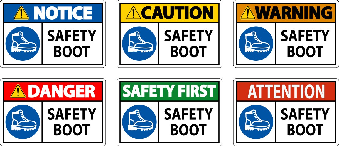 Workplace safety infographics Royalty Free Vector Image