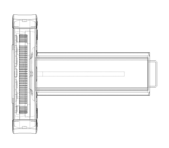Ct mri scanner machine for medical research Vector Image