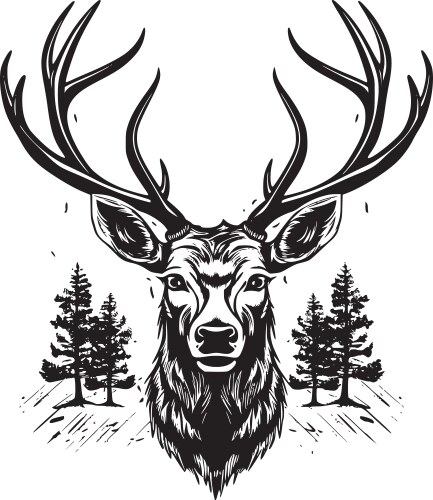 Elk Outline Vector Images (over 4,200)