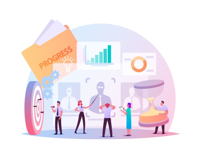 Impression management concept Royalty Free Vector Image