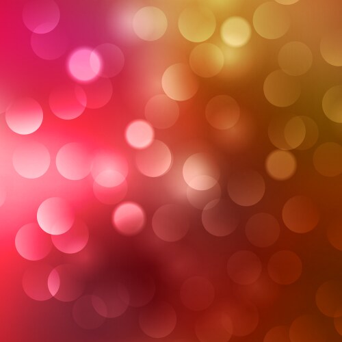 Lights orange and pink background with bokeh Vector Image