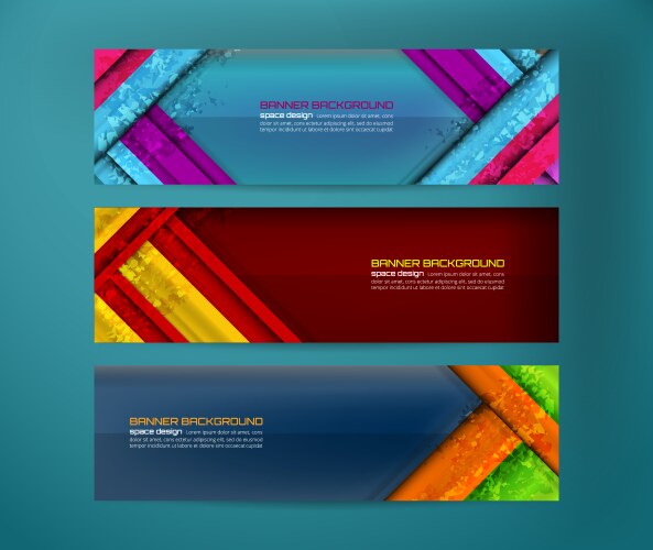 Header banner design Royalty Free Vector Image