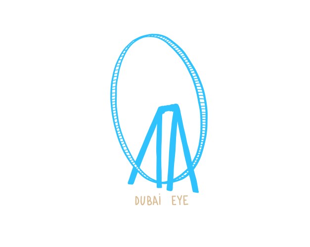 Hand drawing flat style metro train in dubai Vector Image