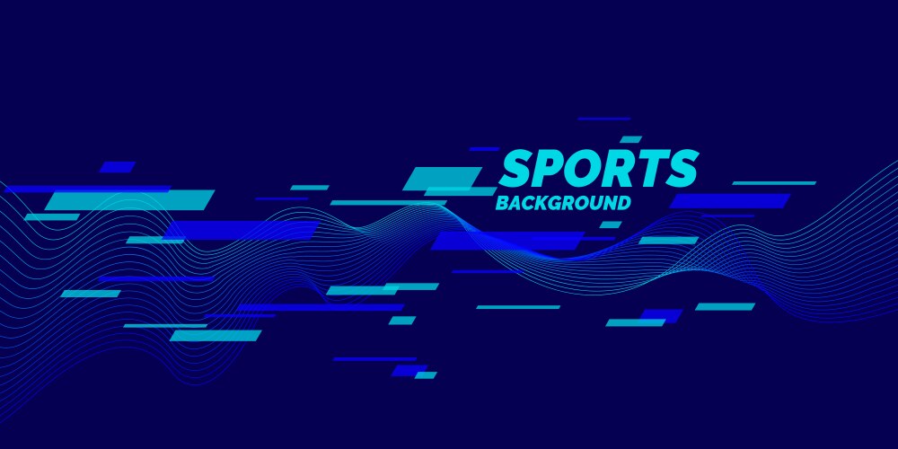 Modern colored poster for sports Royalty Free Vector Image