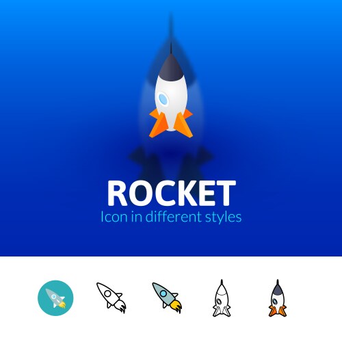 Rocket space drawing Royalty Free Vector Image