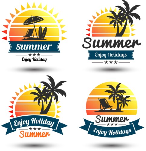 Summer logo Royalty Free Vector Image - VectorStock