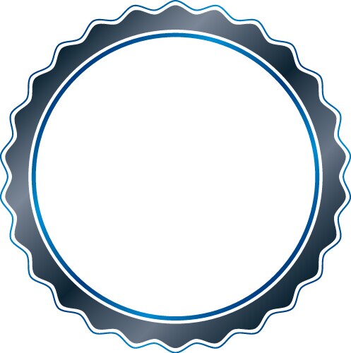 Round and rectangular frames with curvy edges Vector Image