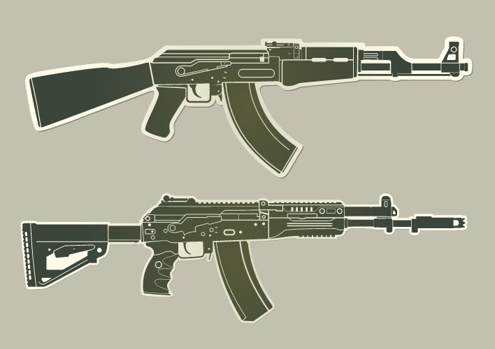 Ak 47 Vector Images (over 1,200)