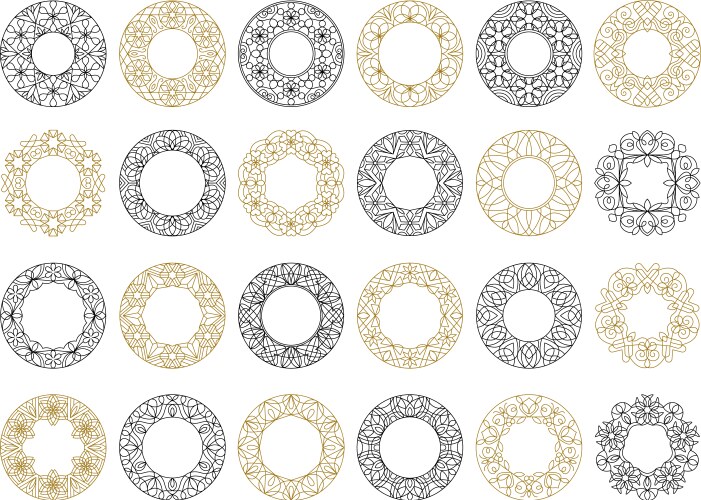 Royal Circle Border Vector Images (over 7,500)
