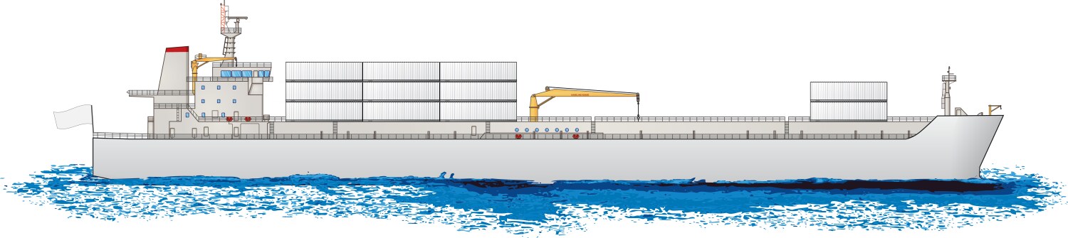 Cargo vessels and tankers shipping delivery bulk Vector Image
