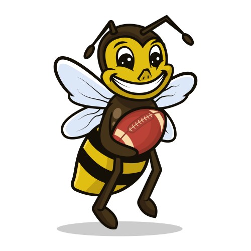 Cute bee cartoon Royalty Free Vector Image - VectorStock