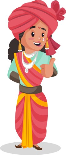 Rani lakshmibai cartoon character Royalty Free Vector Image