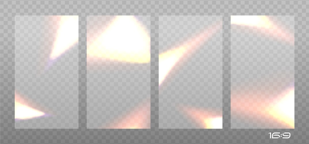 Sparkle crystal leak glare reflection effect Vector Image