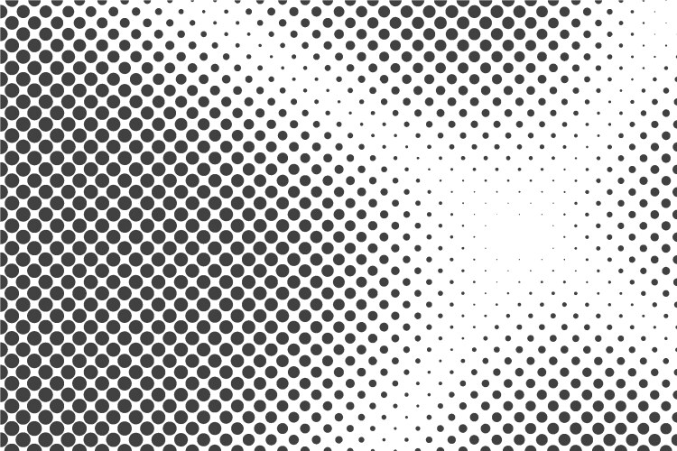 Monochrome geometric halftone ellipse pattern Vector Image