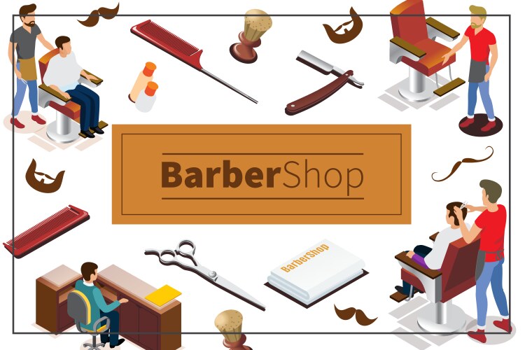 Barber Shop Interior Vector Images (over 1,400)