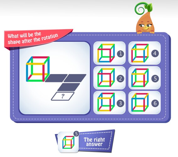 Puzzles shape rotation Royalty Free Vector Image