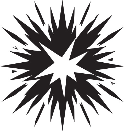 Fire - black and white Royalty Free Vector Image