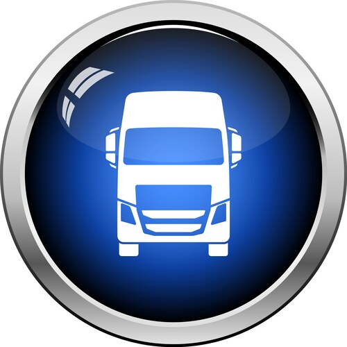 Container ship icon front view Royalty Free Vector Image