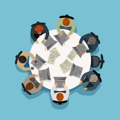 Top View Man Sitting Vector Images (over 1,000)