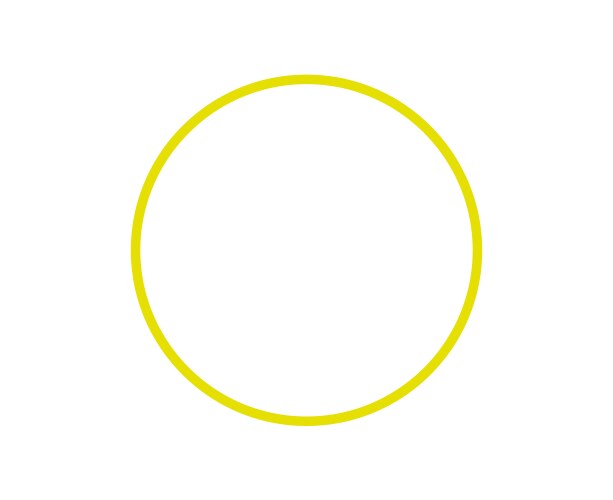 Circle shape outline brown stroke Royalty Free Vector Image