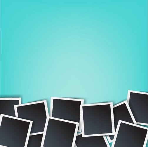 Photo frame border with transparent background Vector Image